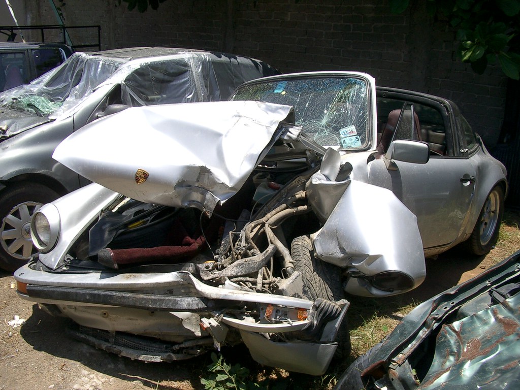 Porsche wreck - side | Oops! | Kevin Hutchinson | Flickr