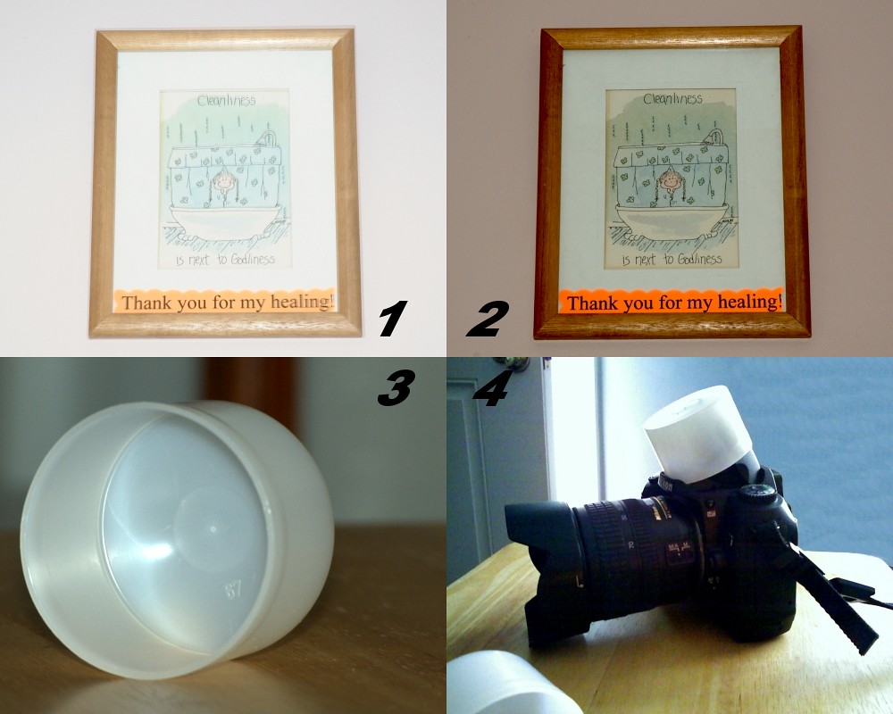 DIY Flash Diffuser | 1) Flash on with no diffuser 2) Flash o… | Flickr