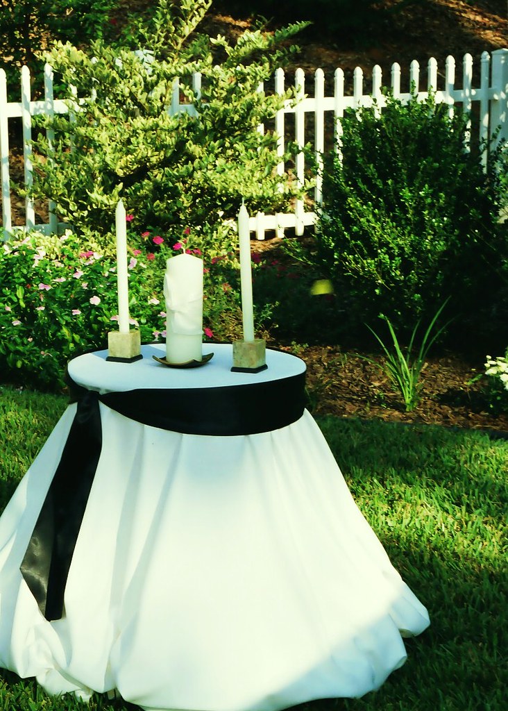 Unity candle table | Unity Candles Left of Ceremony Gazebo | Jeana Hale ...