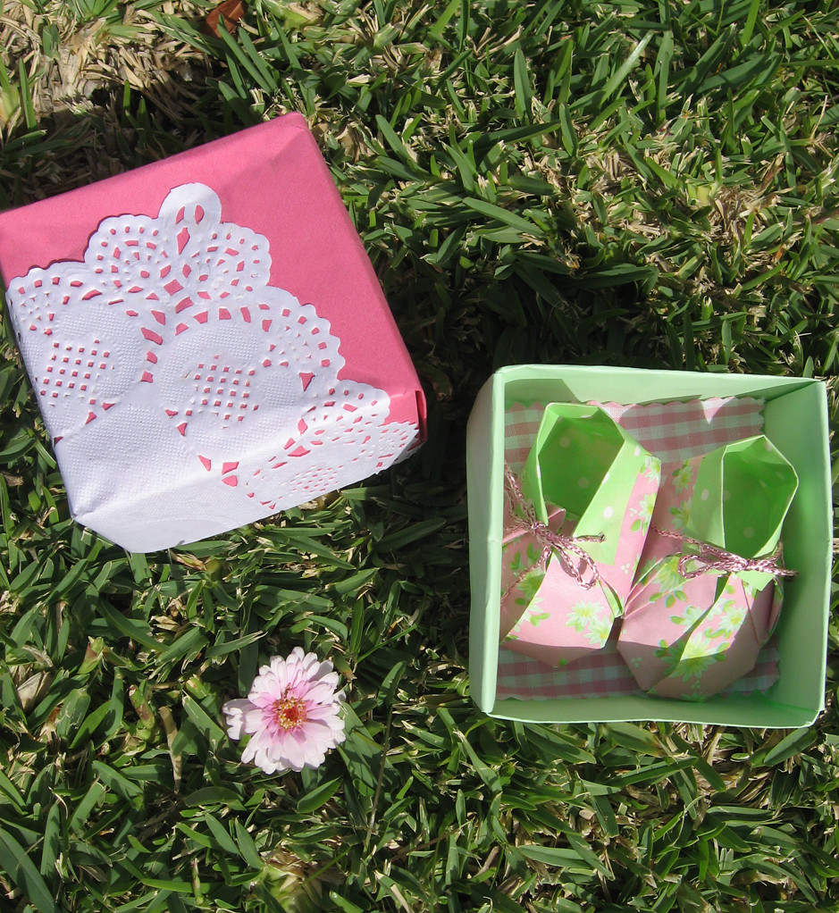 origami baby shoes | kitty-san | Flickr