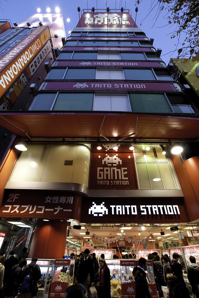 Taito game station | Basically a 5 storey arcade place. yes … | Flickr