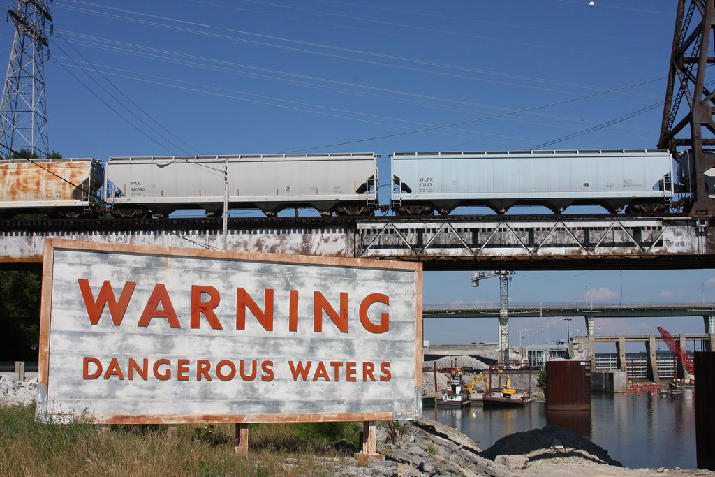 IMG_0320 | Warning Sign & Rail Road Trestle | David Bilbo | Flickr