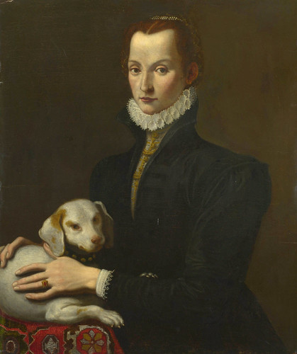 Italian painter - Portrait of a Lady with a dog (late 16th… | Flickr