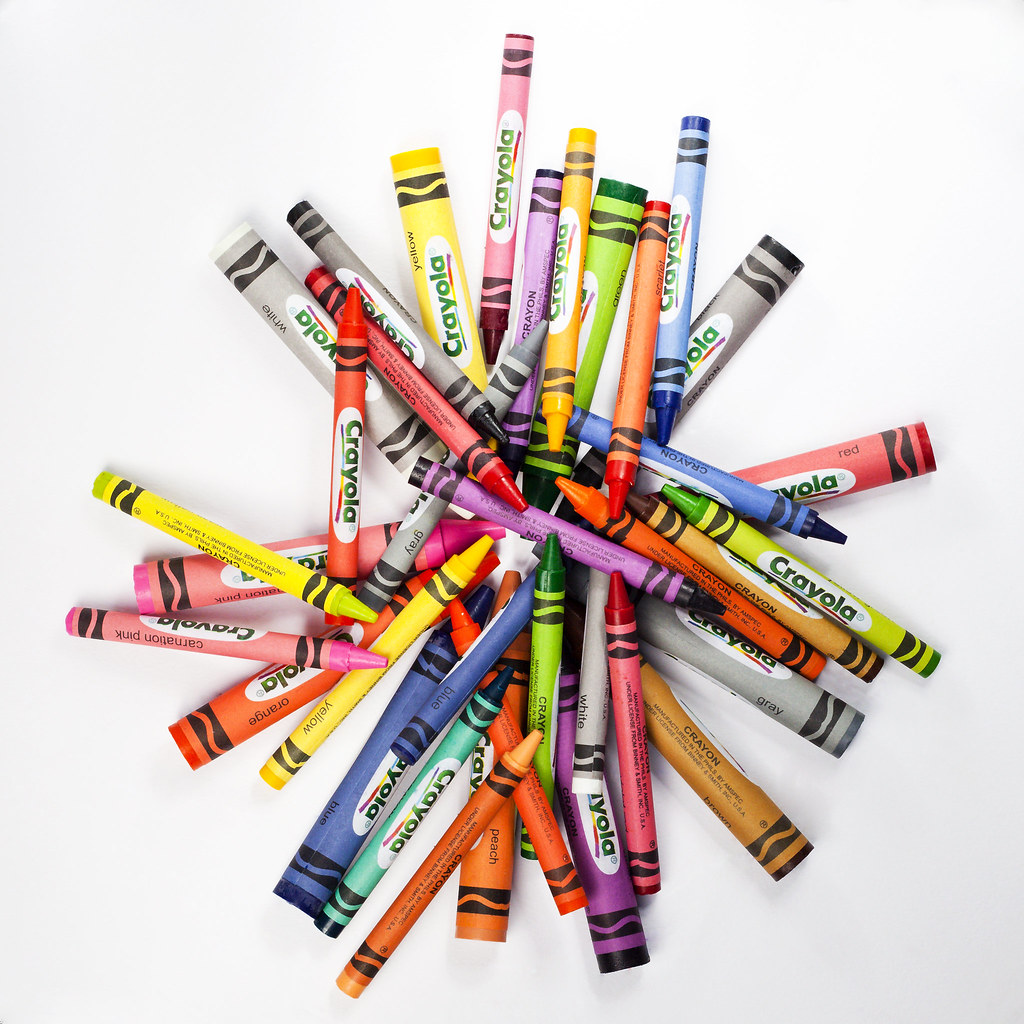 Small & Large Crayons Jumbled (overlay) | PJ R | Flickr