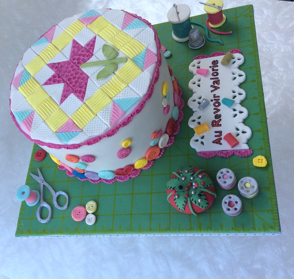 Quilters cake | Made for a friend who loves quilting and is … | Flickr