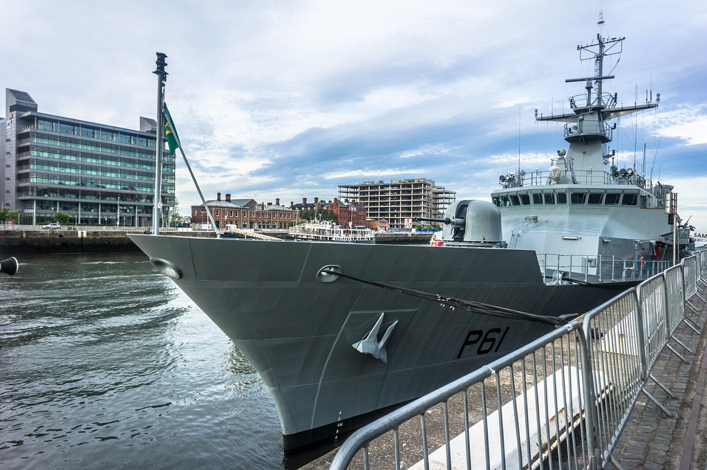 New Irish Navy Ship LÉ Samuel Beckett(P61) Pays Its First … | Flickr