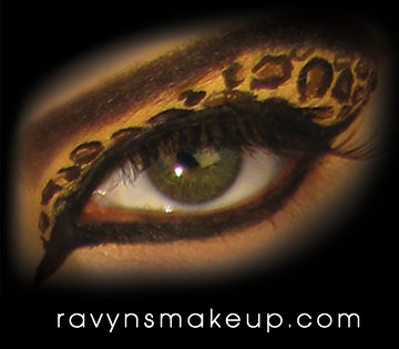 Leopard Spots | This is a leopard spotted eye makeup I hand … | Flickr