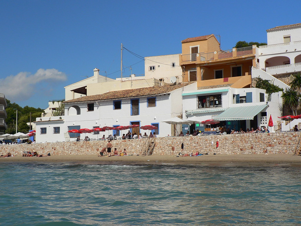 Bar and Restaurant at El Portet, Moraira | El Portet beach, … | Flickr