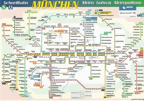 München Metro Map Postcard 2005 | kotarana | Flickr