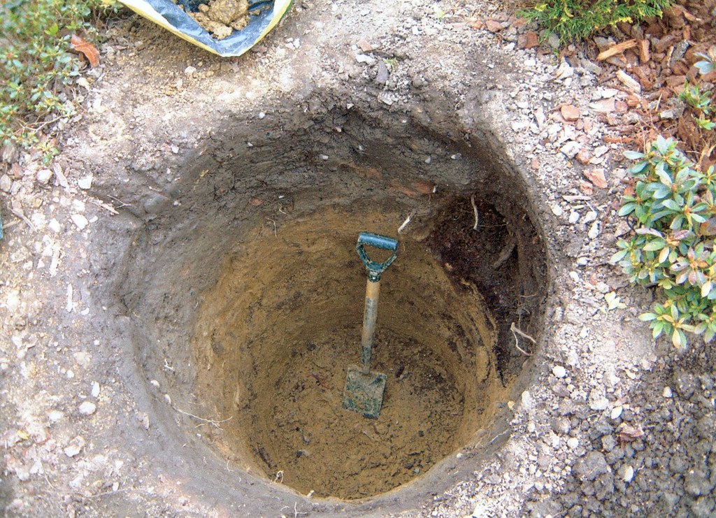 Sump dug for lower stream | Four Seasons Garden | Flickr