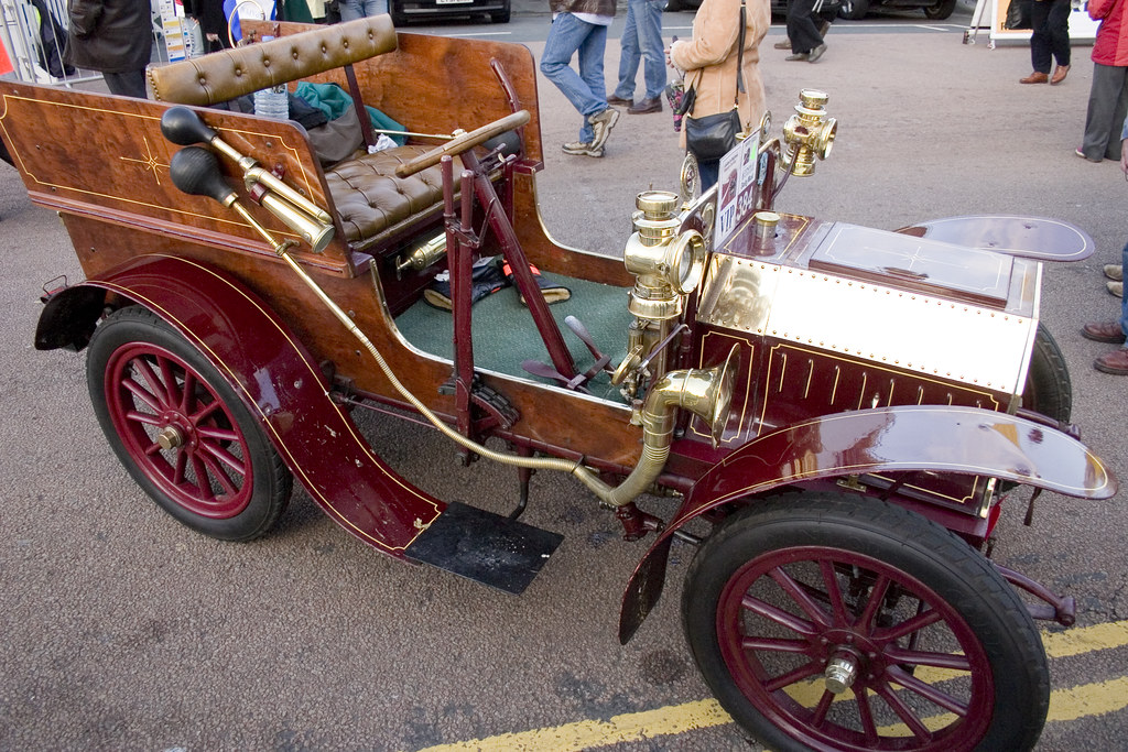 Antique English Wooden Car