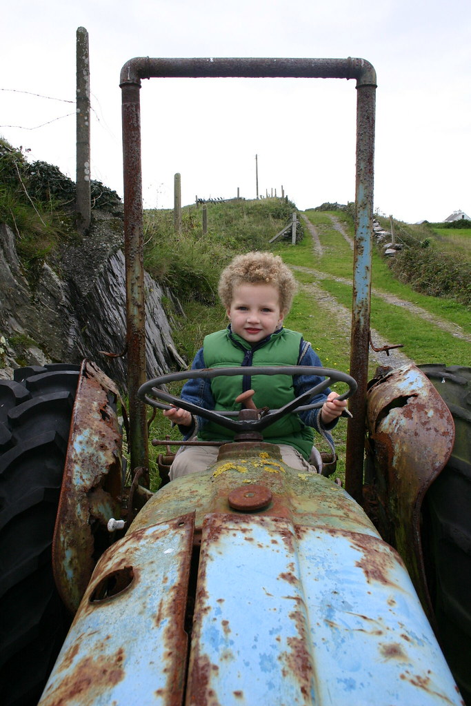 Max with tractor | Owen Gaffney | Flickr