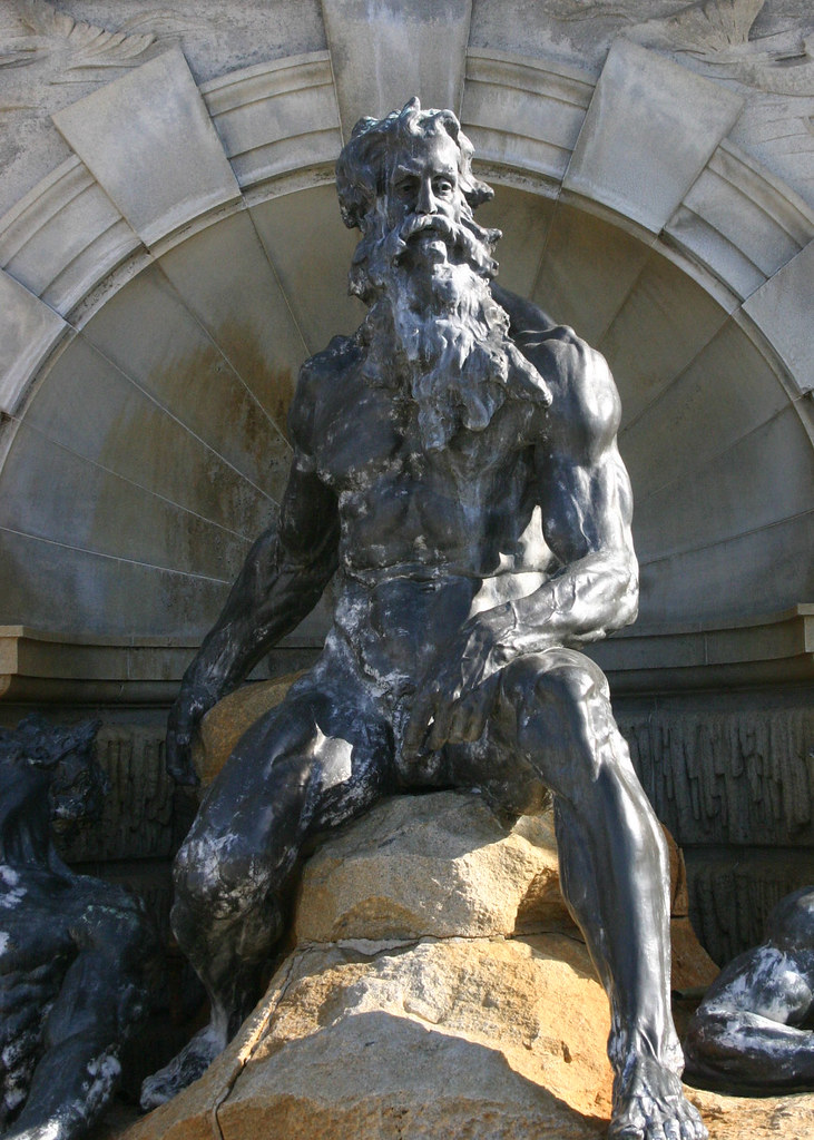 Roman God Neptune Statue