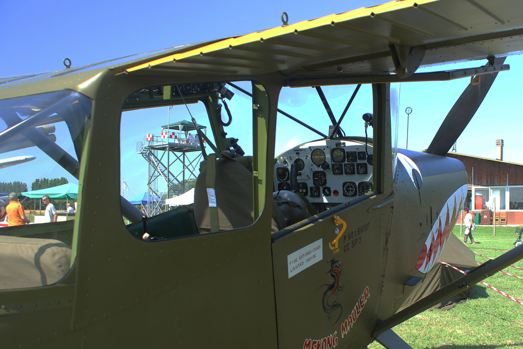 Inside Cockpit Of Cessna L-19 E Bird Dog I-EIAI ( 0-11952)… | Flickr