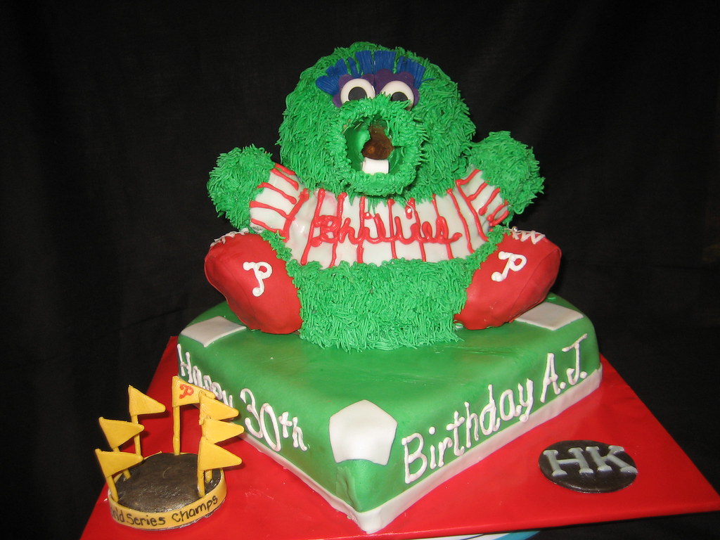 Phillies Phanatic Cake | Made for a 30th Birthday, this cake… | Flickr