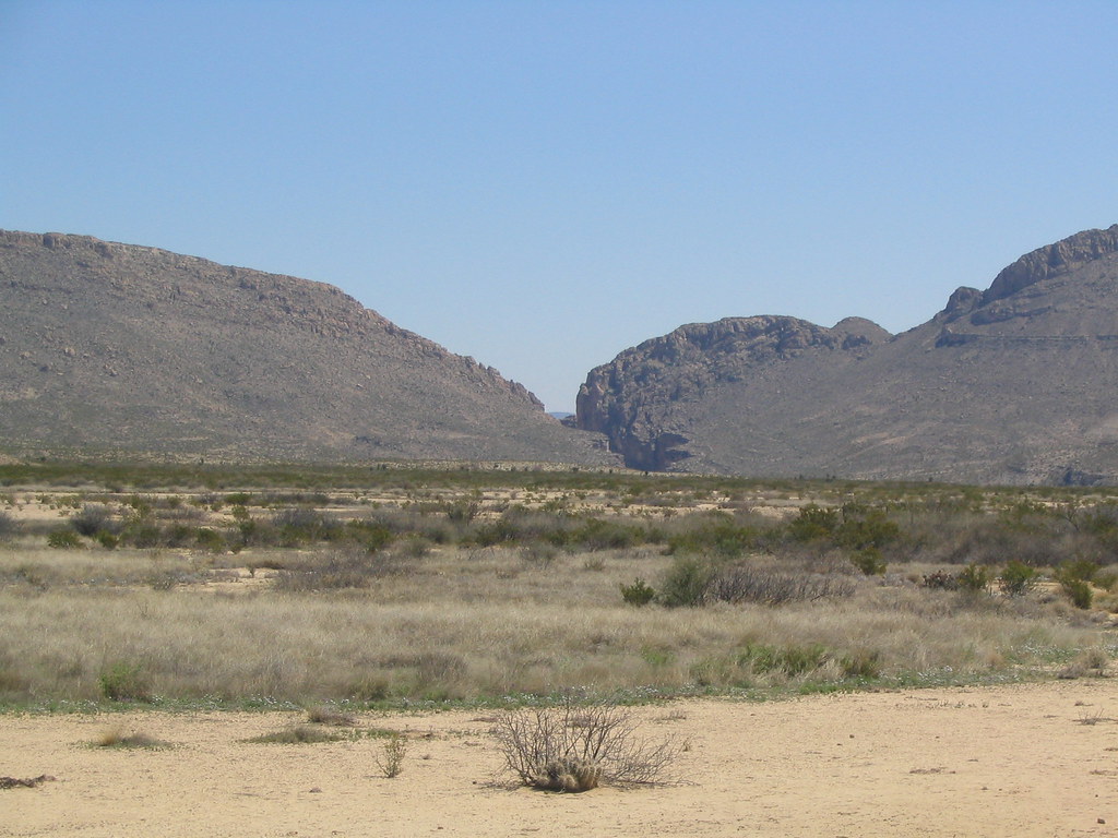 Dog Canyon from U.S. 385, Near Dagger Flat, Big Bend National Park ...