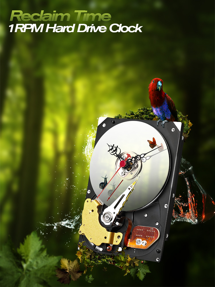 Hard Drive Clock by Debrace | www.debrace.com meticulously c… | Flickr