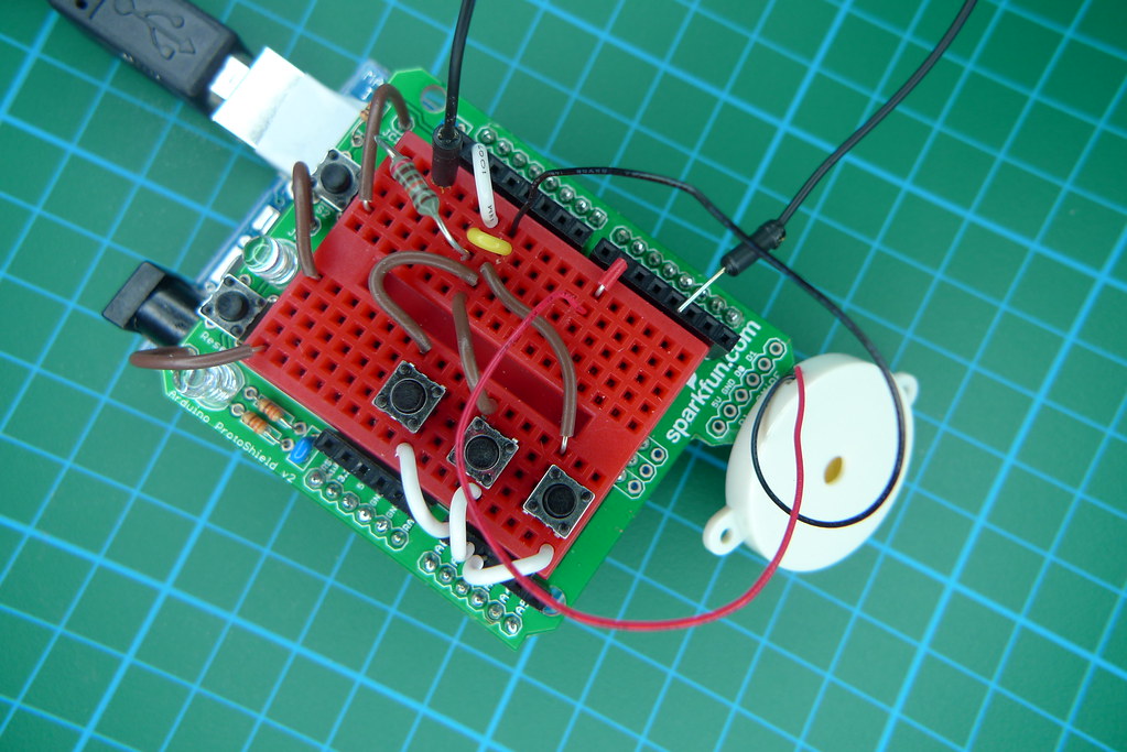 Piezo Keyboard Prototype | Arduino controlled piezo buzzer. … | Flickr