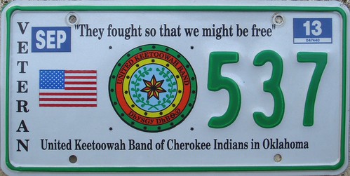 United Keetoowah Band of Cherokee Indians Veteran License … | Flickr