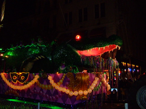 Gator float | At the Krewe of Bacchus parade DSCF4377 | John Seb Barber ...