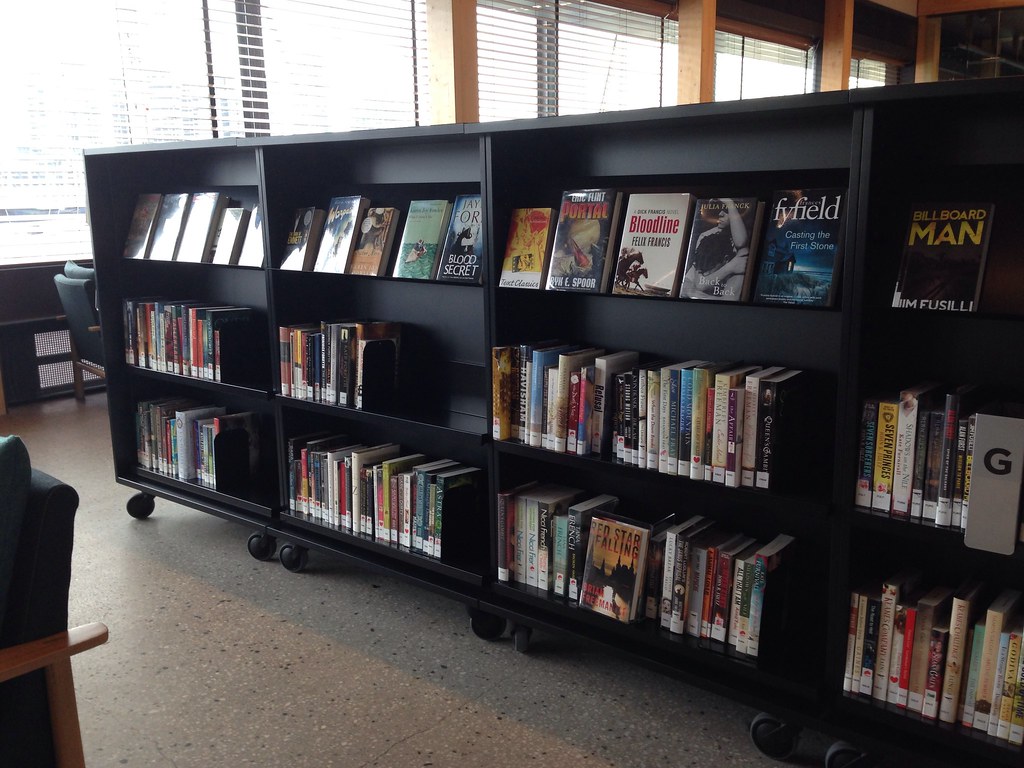 Library Shelves On Wheels