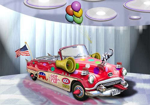 2016 Republican Clown Car! | This illustration of the 2016 R… | Flickr
