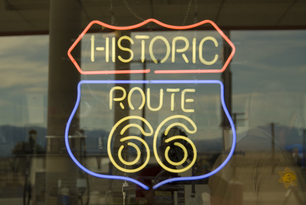 Route 66 Neon Sign | These photos were taken at a Route 66 s… | Flickr