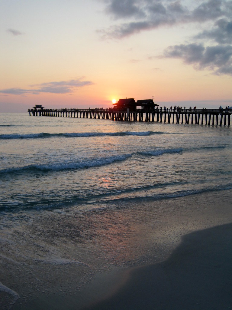 Pier and Beach in Naples - IMG_2271 | Naples Pier at sunset … | Flickr