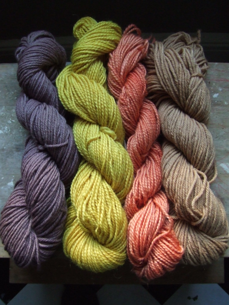 Naturally Dyed Yarns | These four skeins came home with me! … | Flickr