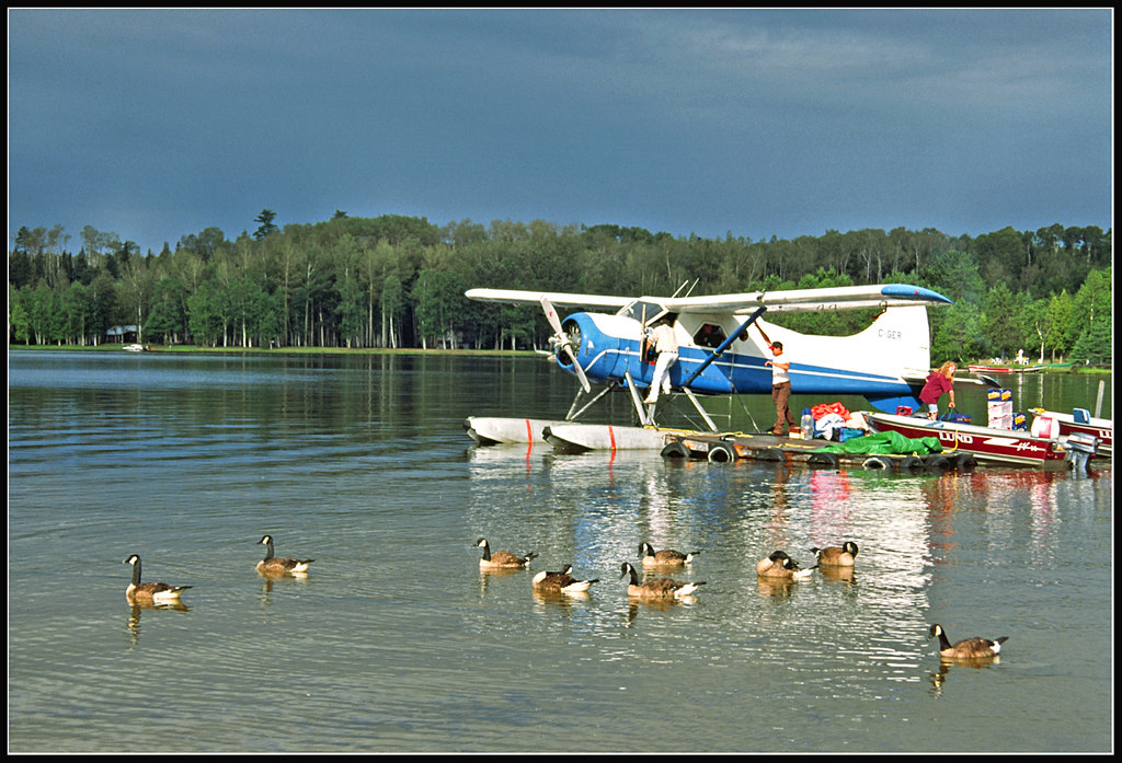 At the Float Plane Dock - Northern Ontario, 1997 | Air Ivanh… | Flickr