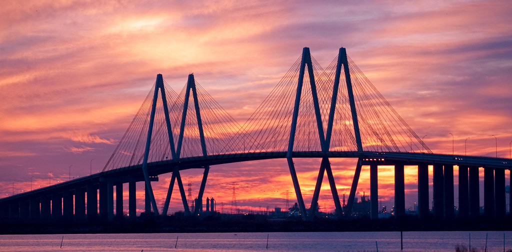 Fred Hartman Bridge | Baytown, Texas Nikon D300 Nikkor 70-20… | Shadow ...