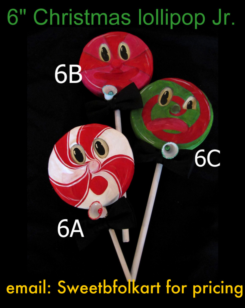 Sweet B Folk Art Lollipop Jr. | Holly-pops have been painted… | Flickr