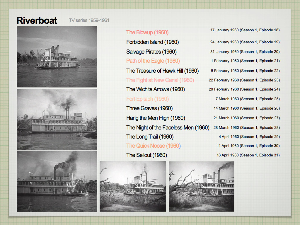 Flickriver: Photoset 'Riverboat TV Series 1959 - 1960' by ...