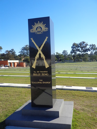 Billy Sing monument At the War Memorial in Lutwyche Cemete… | Flickr