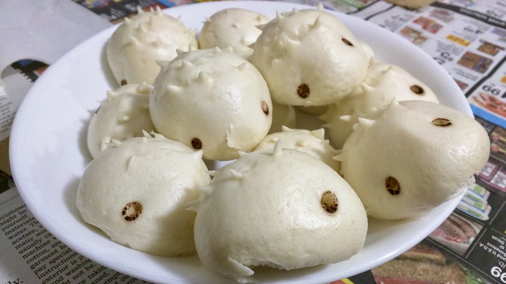 Hedgehog Red Bean Buns | Fernweh's Call