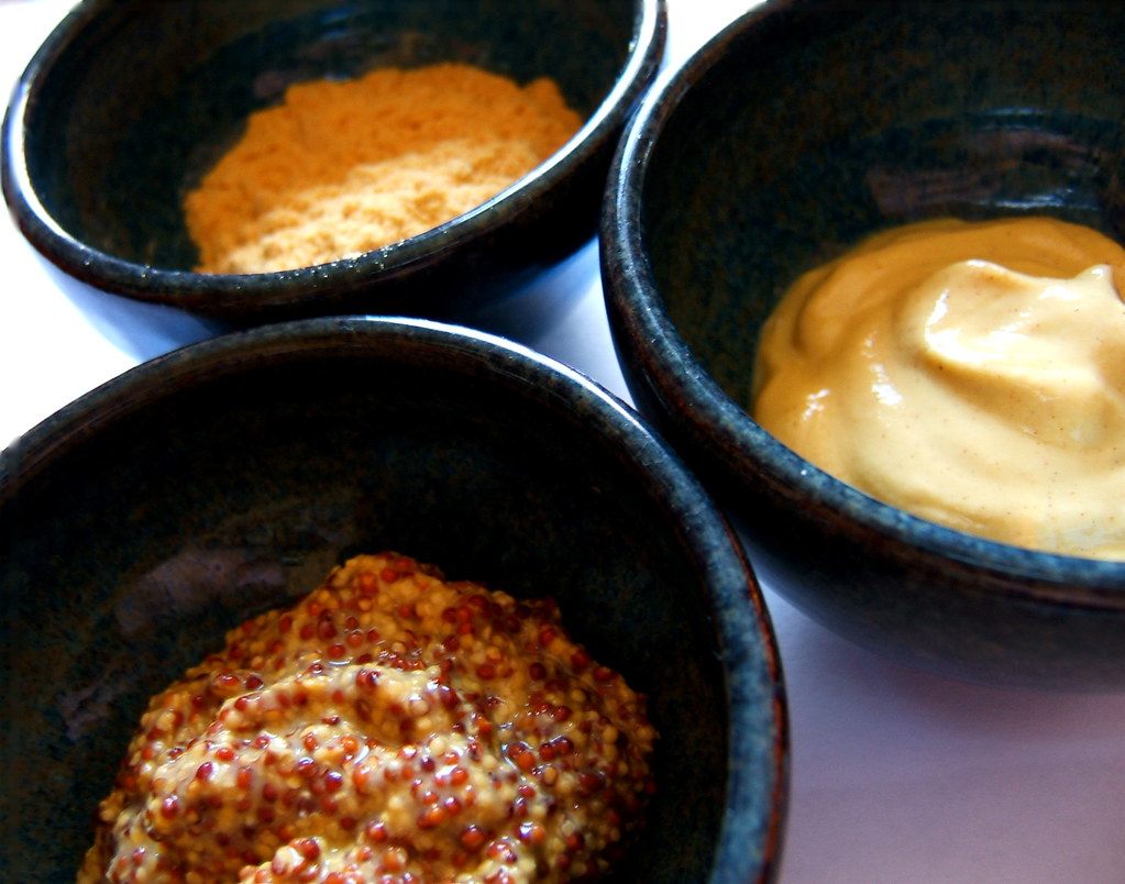 Three types of mustard | Wholegrain, Dijon and Colman's must… | Flickr