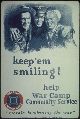 "Keep 'em smiling! Help War Camp Community Service. "moral… | Flickr