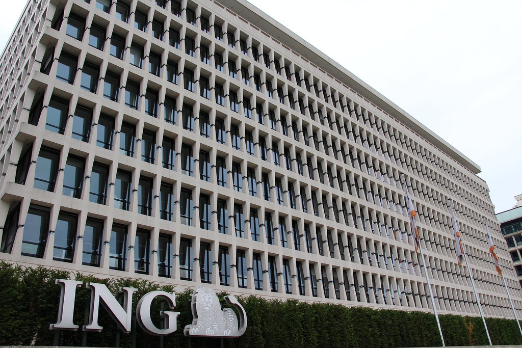 ING Building on Avenue Marnix, Brussels — Former Banque Lambert HQ by Philippe Samyn and Partners (1993)