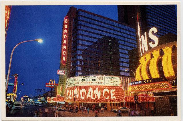 Sundance Hotel Casino, 1980's | Postcard, now the Fitzgerald… | Flickr