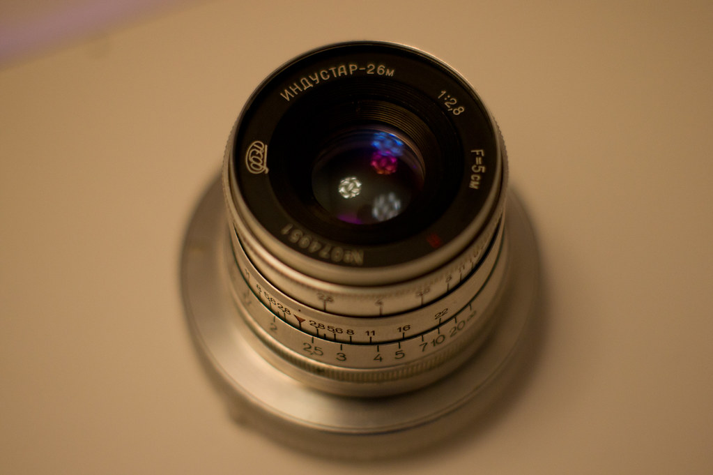 Leica M39 Industar-26m Red P Silver 50mm 1:2.8 ...