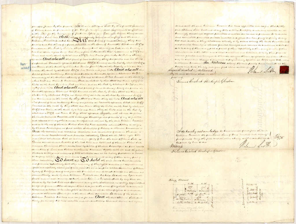 M1778v Indenture document between Helenus Scott of Glendon… | Flickr
