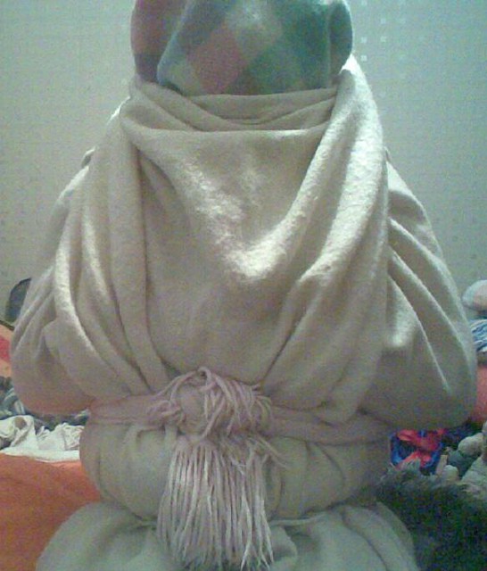 Wool Blankets Body Head Wrap Bondage Blanketson Flickr 6446