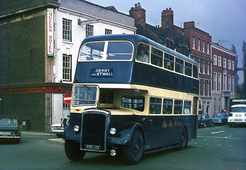 Blue Bus Daimler CD650 in Burton 1969. | One of the more unu… | Flickr