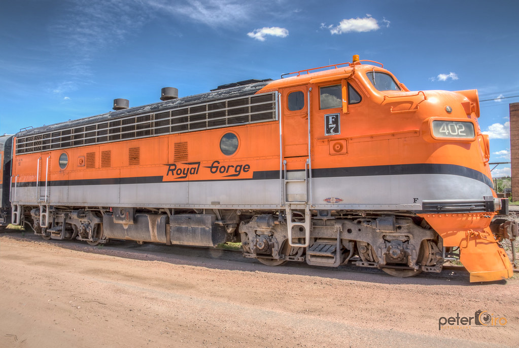Royal Gorge Scenic Railway Engine in Canon City, Colorado