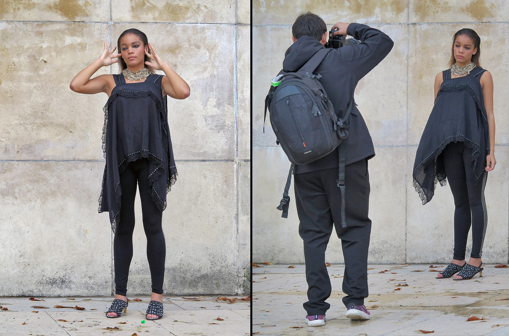 Young Model Posing With A Dark Dress Pivapao Flickr