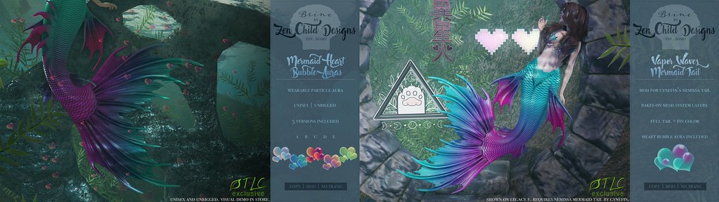 NEW @ TLC Event - Vapor Waves Mermaid Tail Mod + Mermaid H… | Flickr