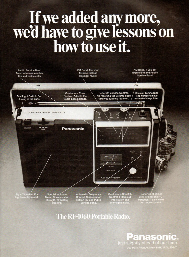 1973 - Panasonic RF-1060 Portable Radio | Guenther Lutz | Flickr