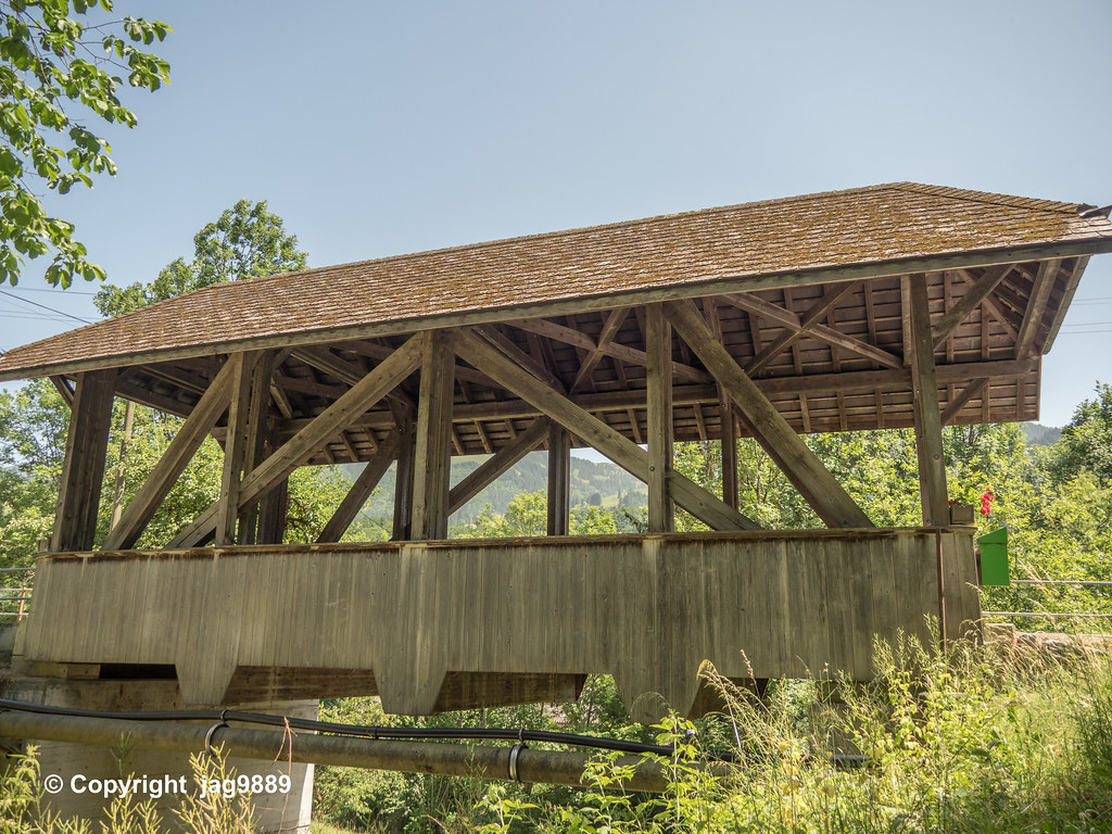 Covered Wooden Road Bridge over the Wüestebach River, Ober… | Flickr