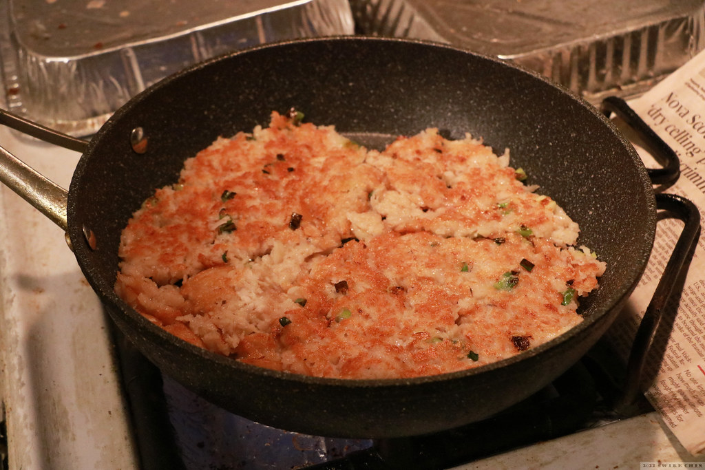 Crispy Lotus Root Fritters (Latke-inspired) Pan-Fried in Sesame Oil