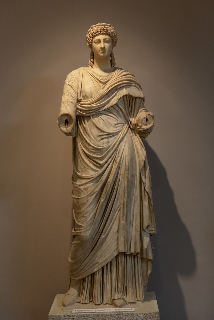 Romans in Olympia - I | Portrait statue of a priestess (?), … | Flickr